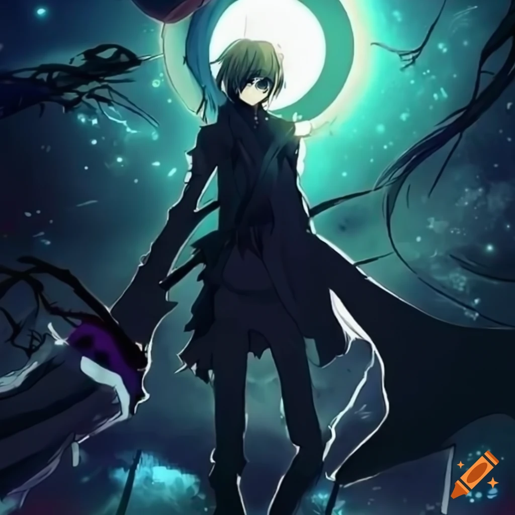 Art of a mysterious anime character on Craiyon