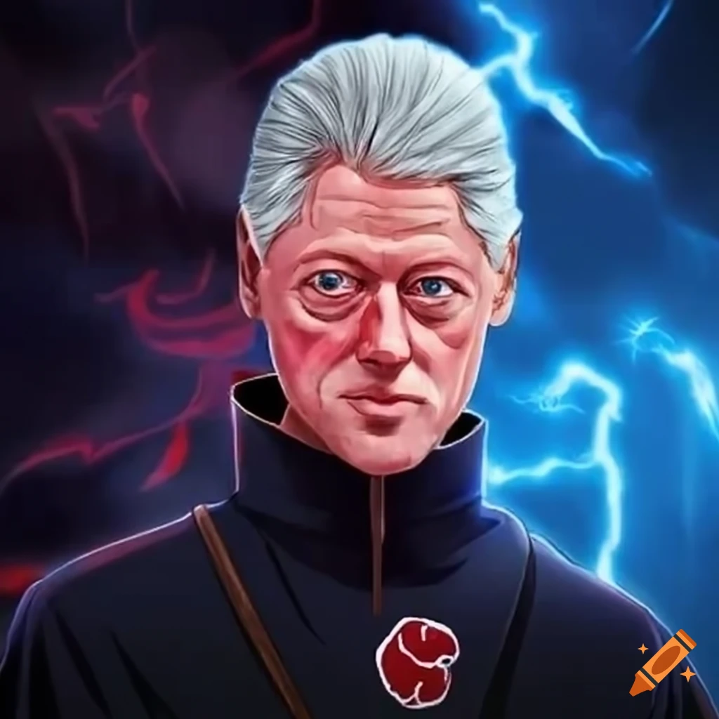 Artwork of bill clinton as an akatsuki naruto character on Craiyon