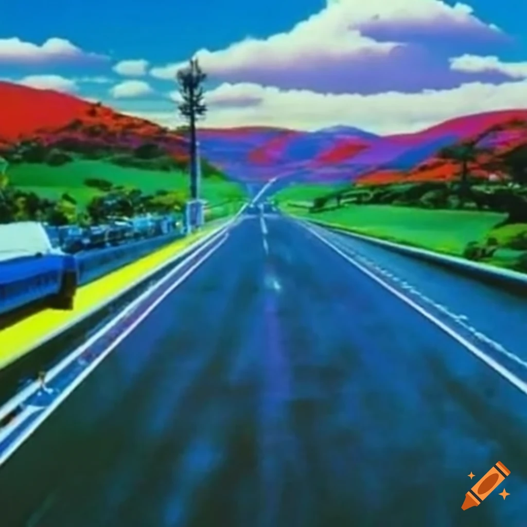 Panorama of 1990s chillwave art on Craiyon