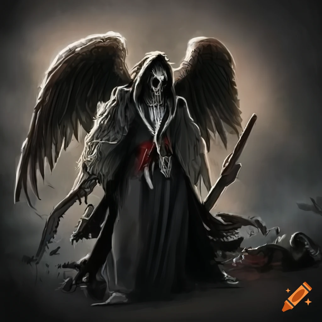 Image of a wild west gunfighter Grim Reaper on Craiyon