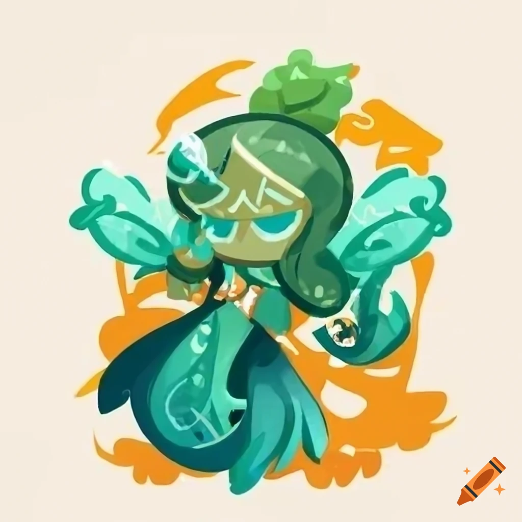 Sea Algae Cookie illustration on Craiyon