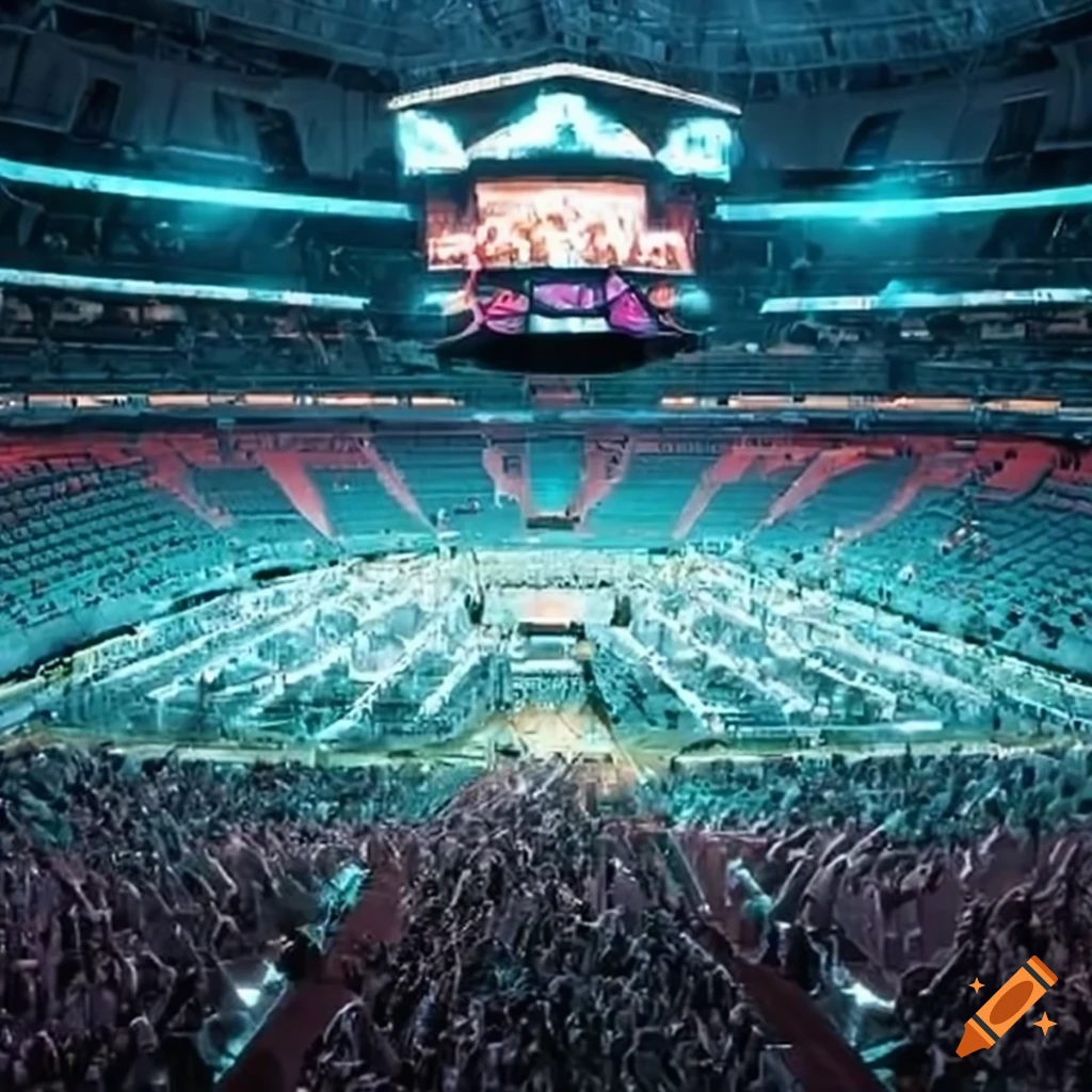 Empty arena for an epic battle on Craiyon