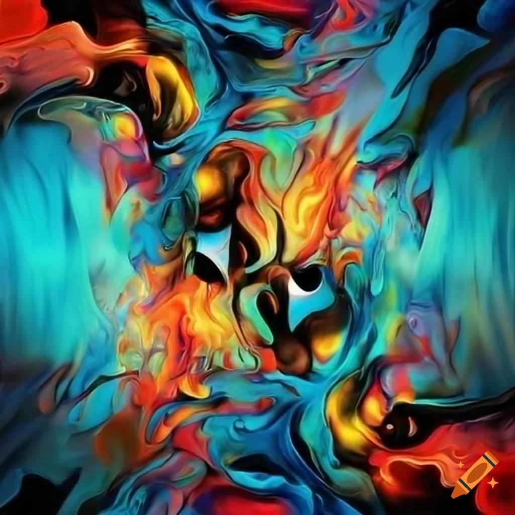 Surreal and abstract art on Craiyon