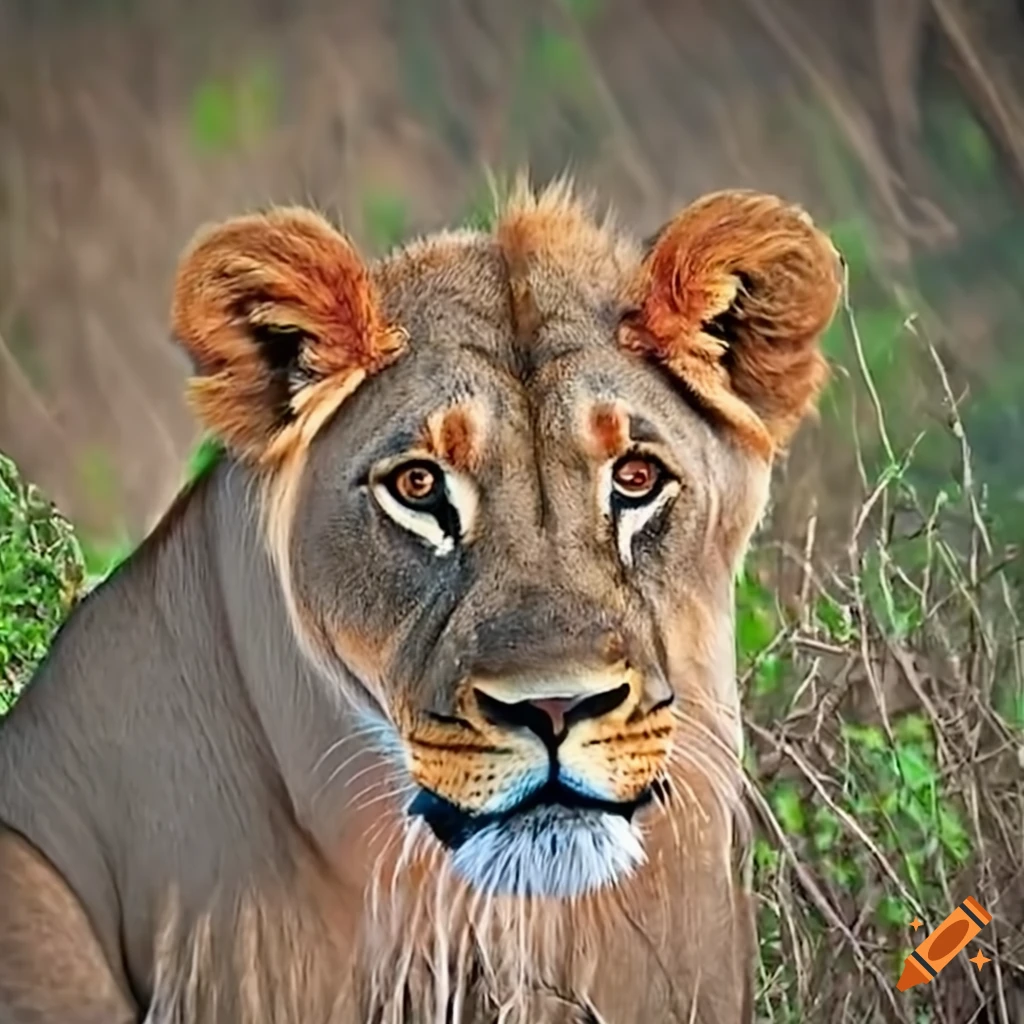 Dedicated conservationist in tanzania working to save lions on Craiyon