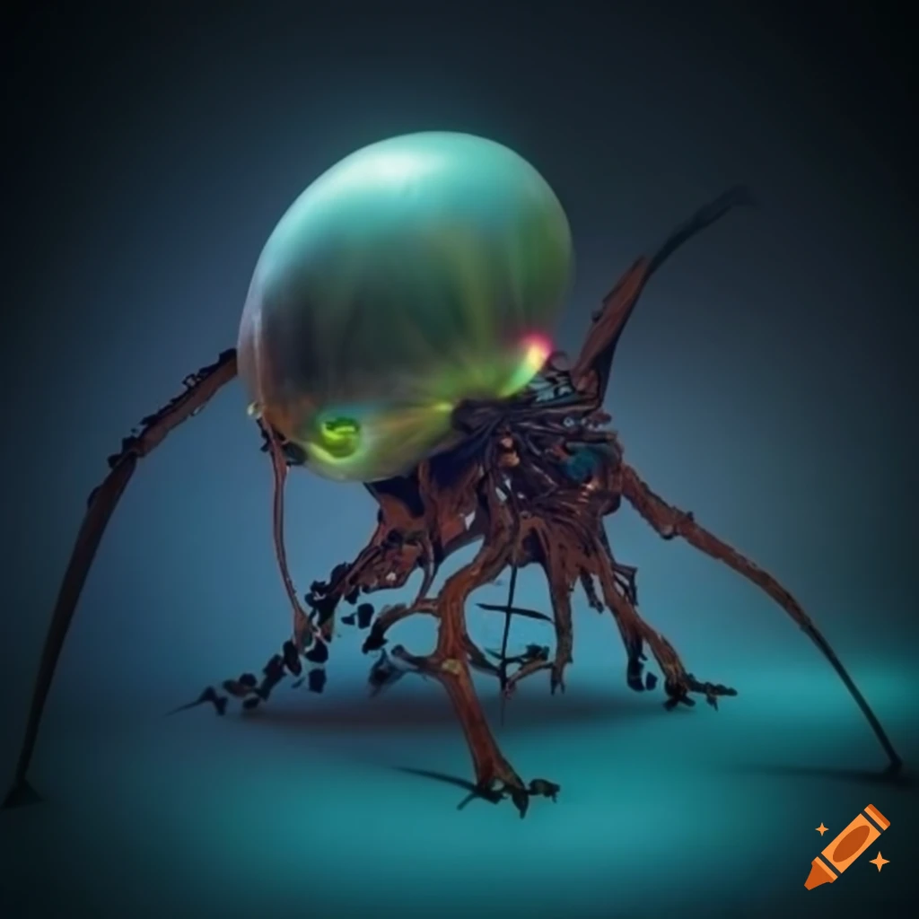 Surrealist insect alien spaceship on Craiyon