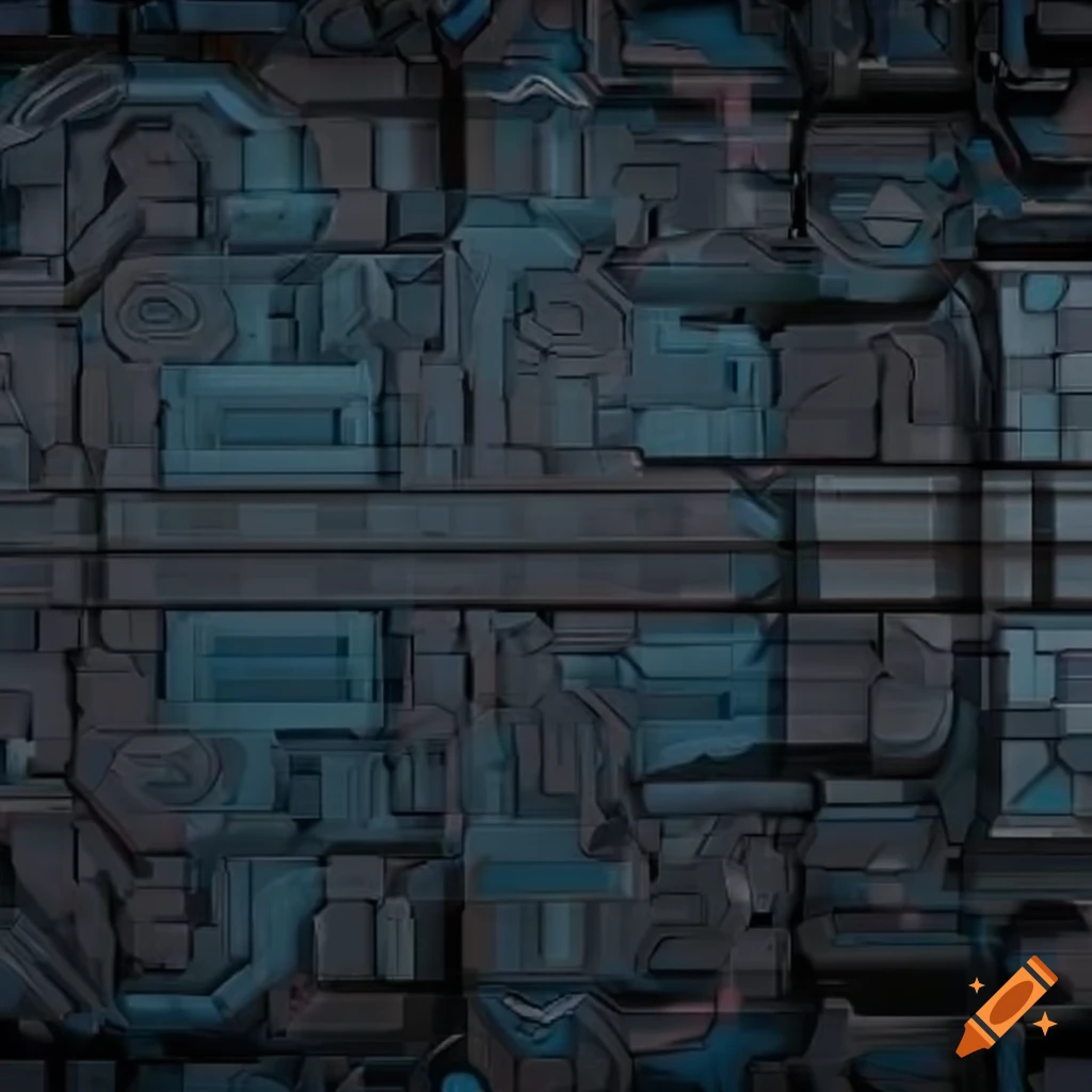 Seamless scifi wall texture on Craiyon
