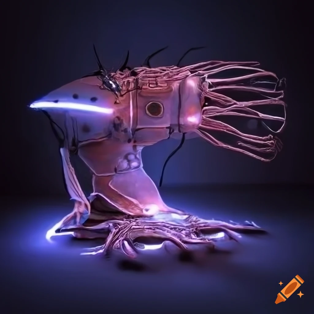 Surrealist insect alien spaceship artwork on Craiyon