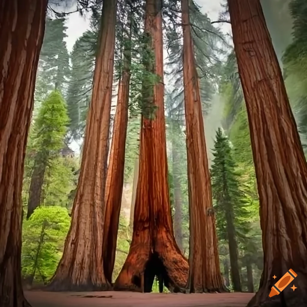 Giant sequoia forest on Craiyon