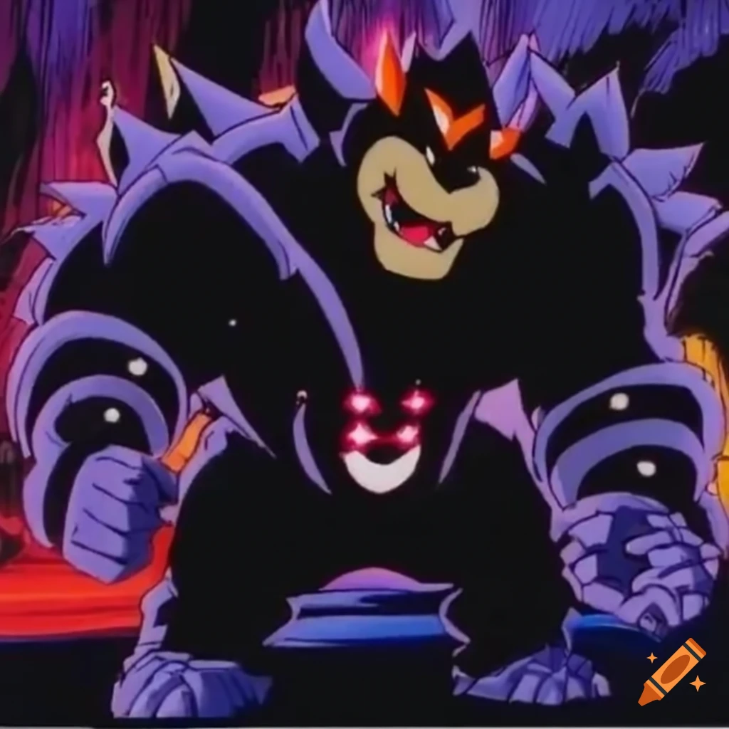 Dark and muscular dark bowser fan art on Craiyon