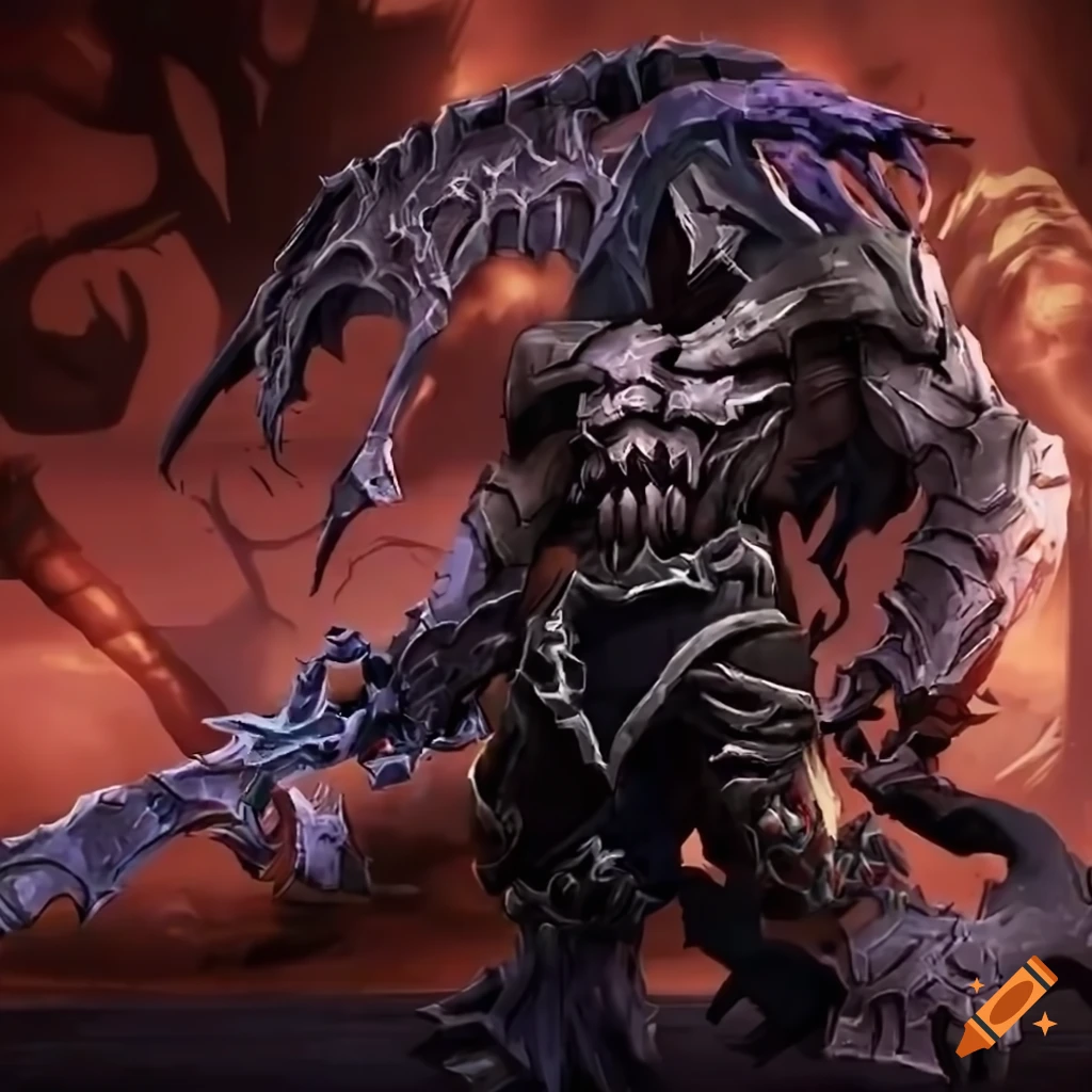 Image of darksiders 2 death character on Craiyon