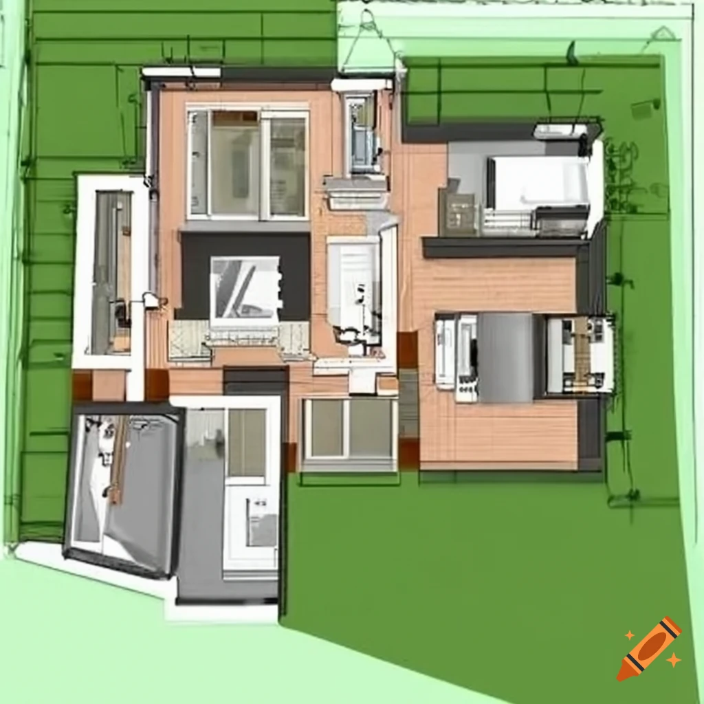 Plot plan for a 12 ares area on Craiyon