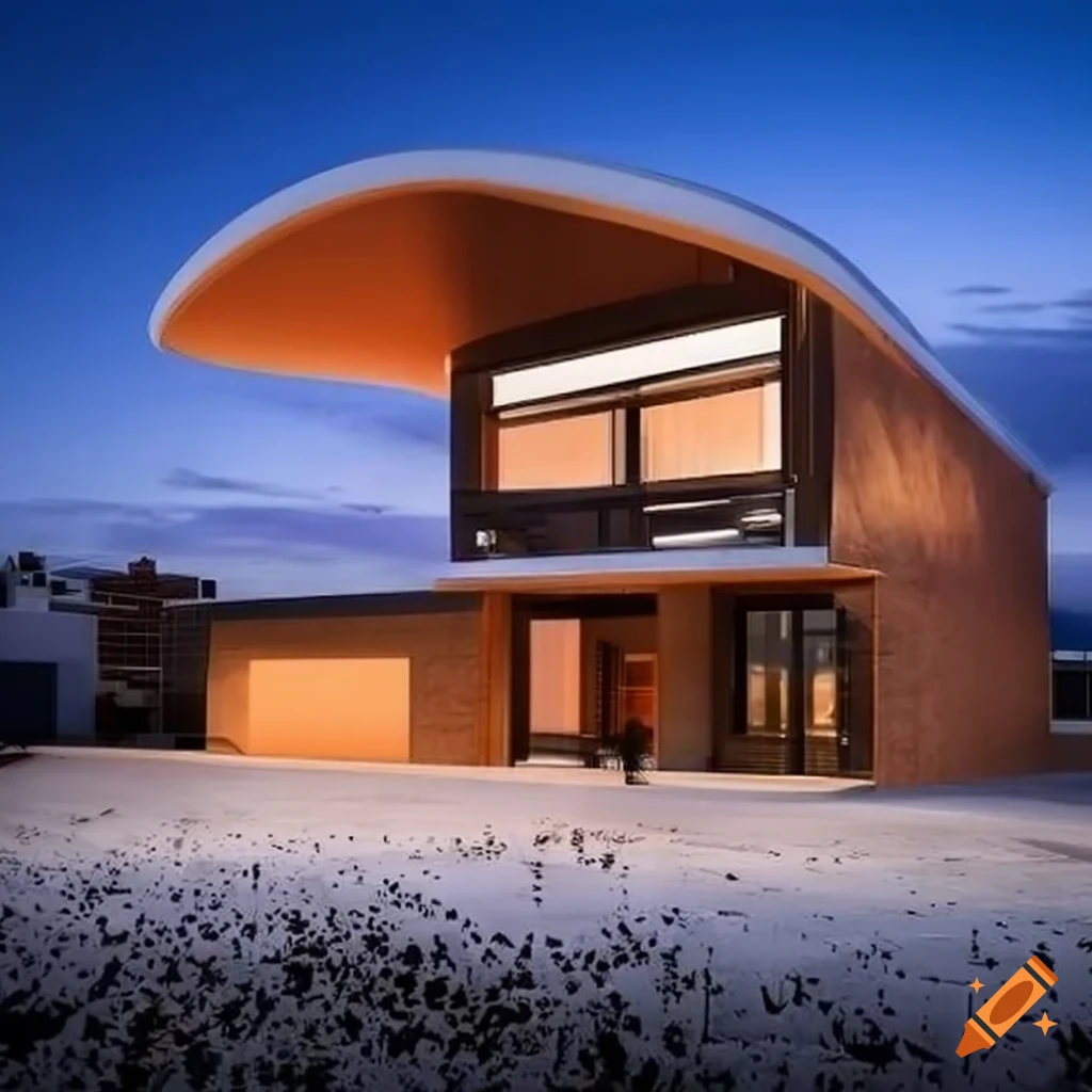 Unique house inspired by sports stadium on Craiyon