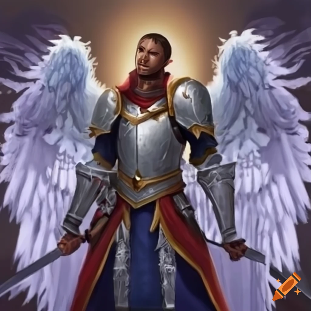 Avatar of a devoted paladin from pathfinder kingmaker on Craiyon