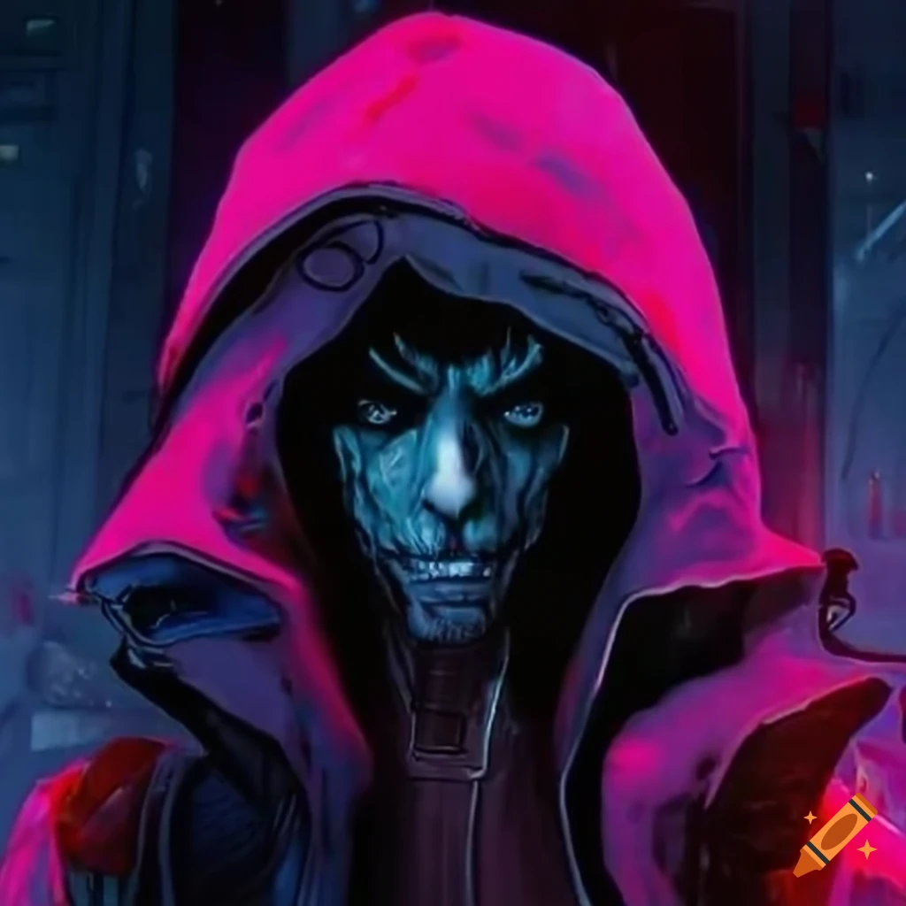 Cyberpunk illustration of phantom