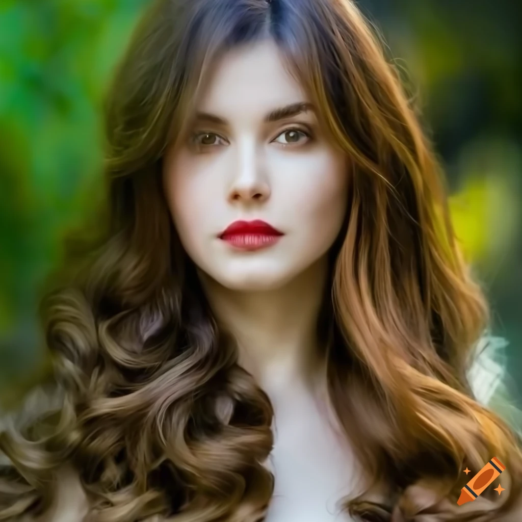 Photo-realistic image of a beautiful French woman in a garden on Craiyon