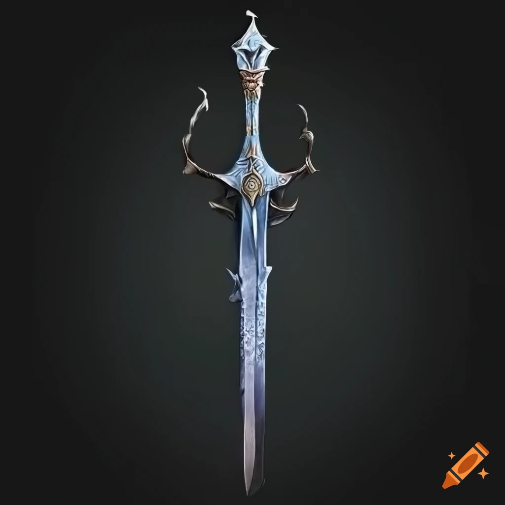Picture of a fantasy sword on Craiyon