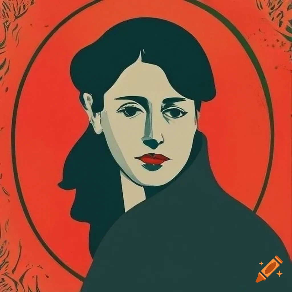 Collage portrait of a powerful young woman