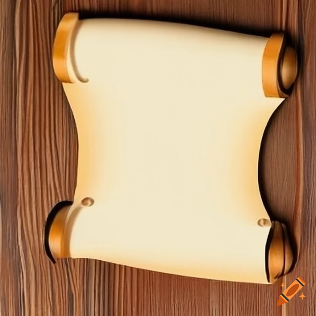 Empty large scroll ready to be filled on Craiyon