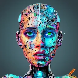 Digital art of ai bots on Craiyon