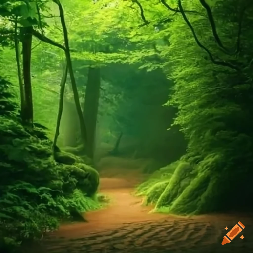 Lush forest landscape