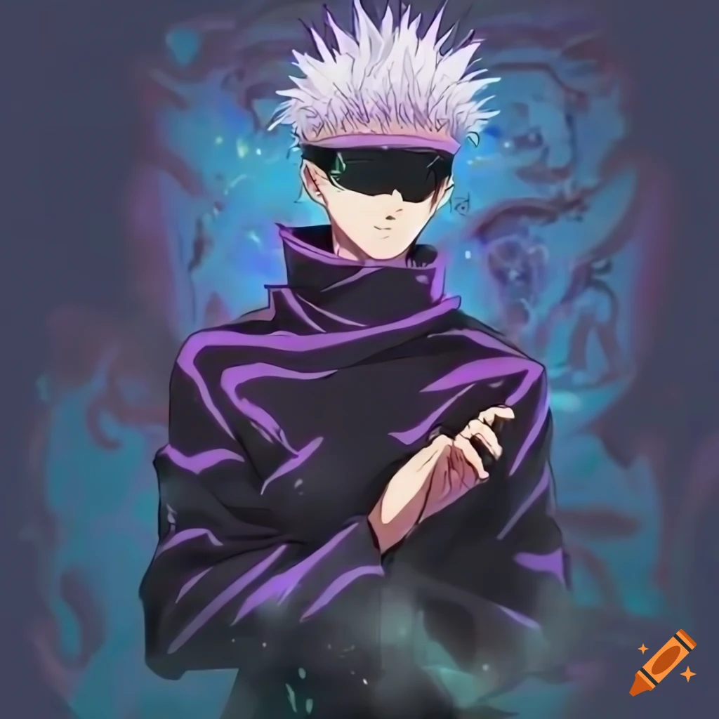 Gojo Satoru using infinite void power on Craiyon