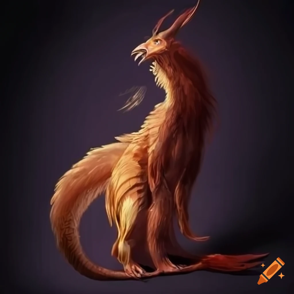 Artistic depiction of an elegant and gentle mythical creature on Craiyon