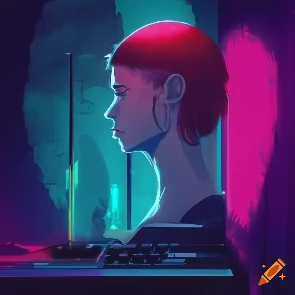 Synthwave album cover with nostalgic and retro vibes on Craiyon