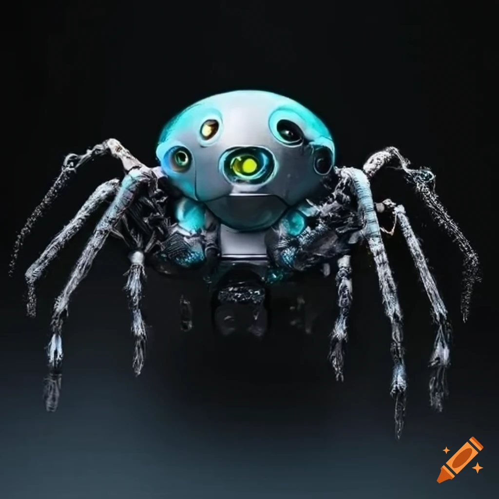 Spider robot on Craiyon