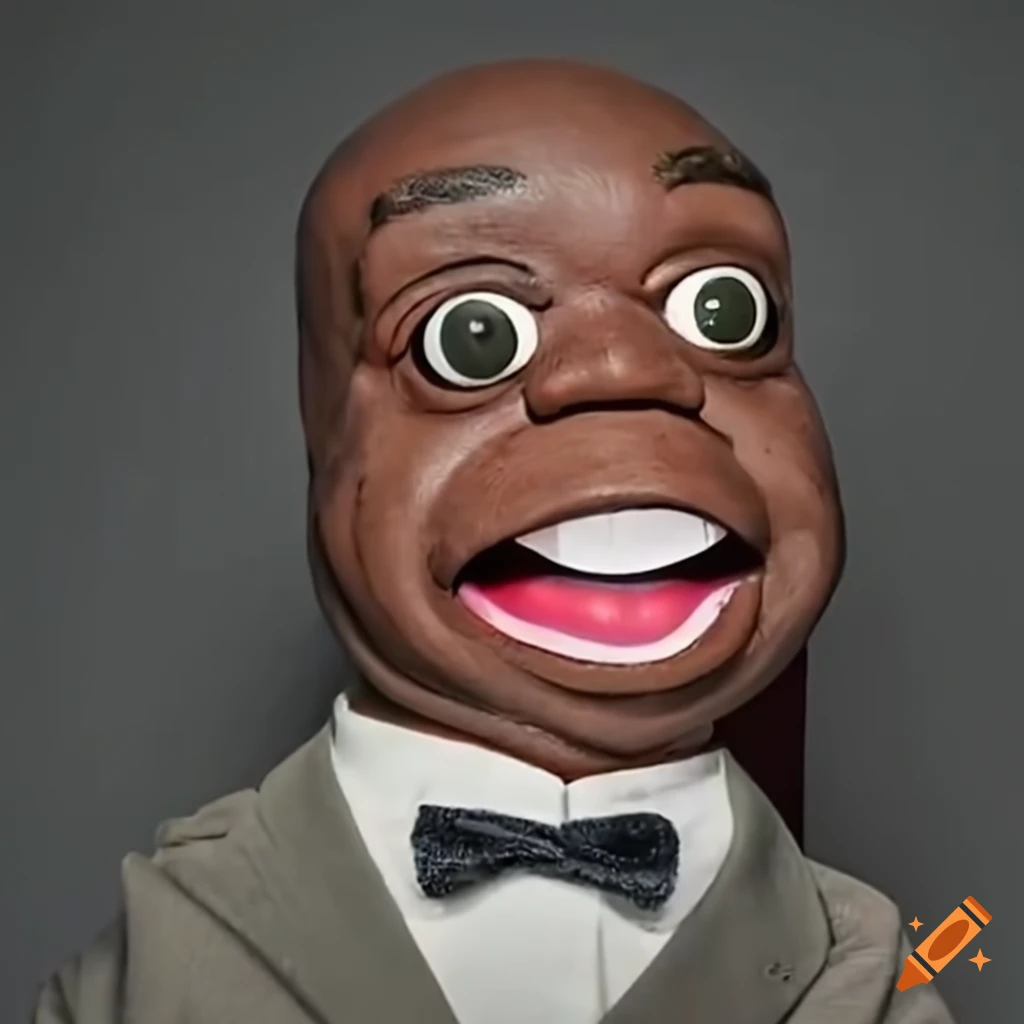 Satirical portrayal of a corrupt Senator Tim Scott as a ventriloquist ...