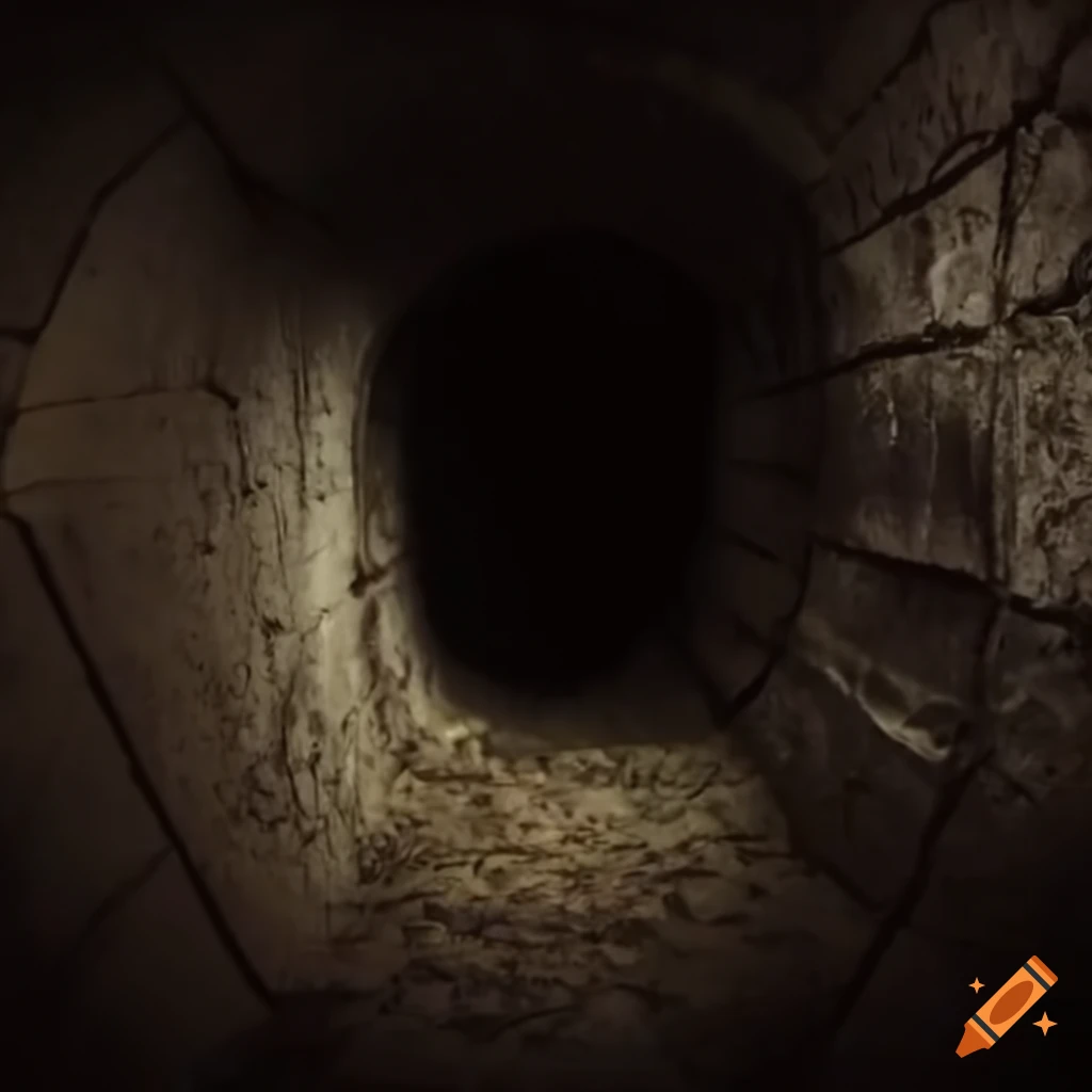 Dark and creepy basement on Craiyon