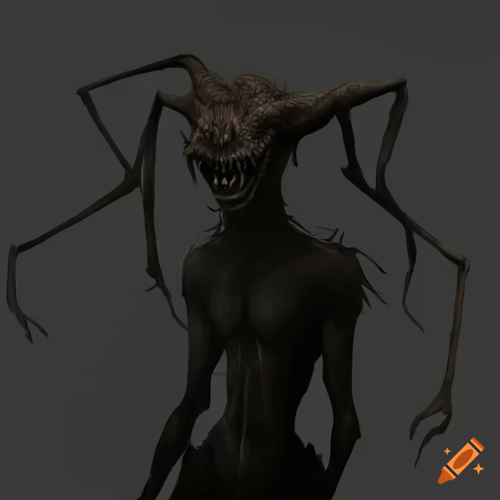 Image of a mysterious humanoid shadow on Craiyon