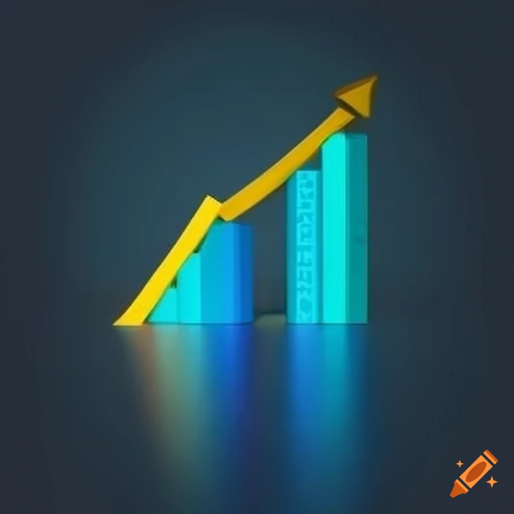 Graph showing exponential growth on Craiyon