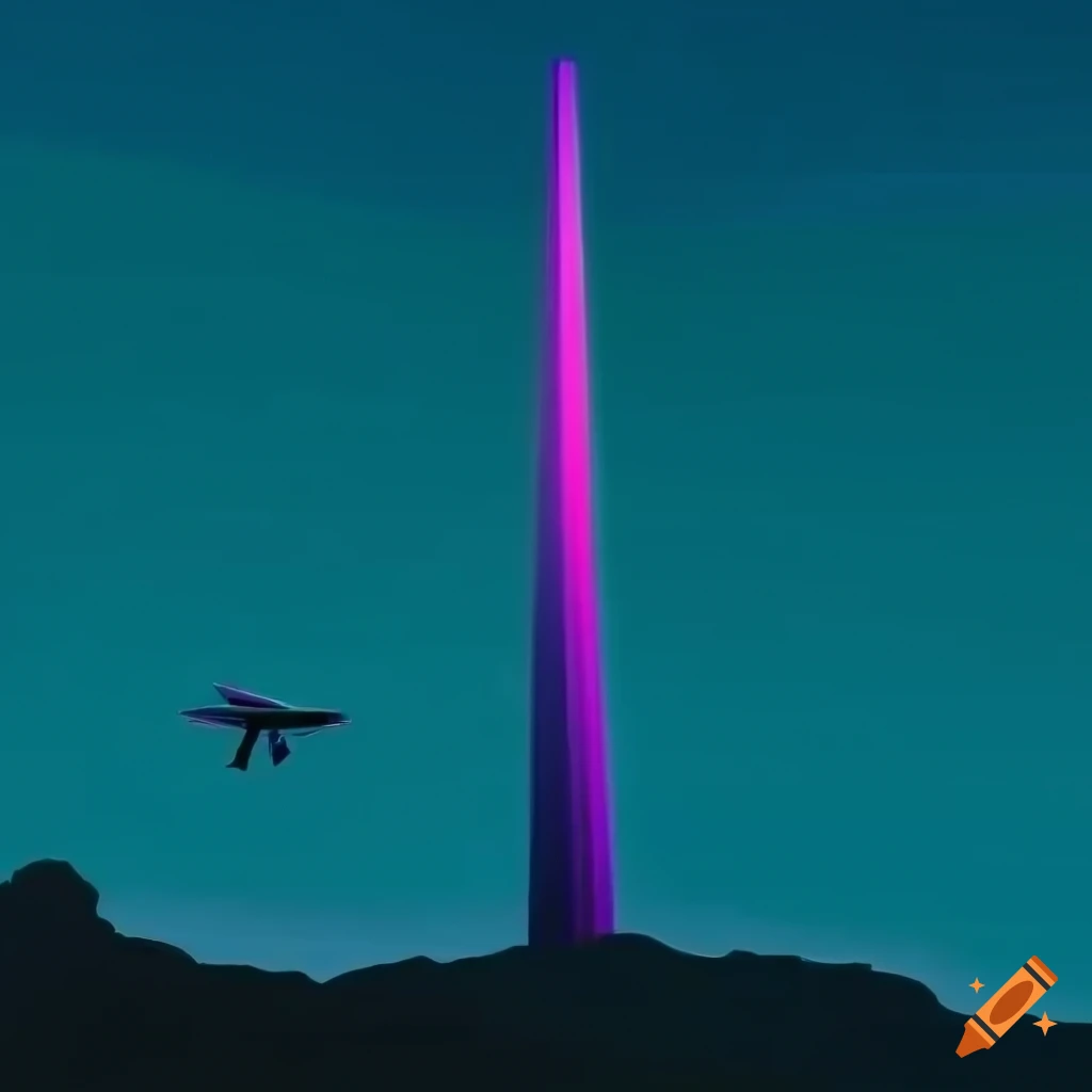 Vibrant digital illustration of an airplane in the sky