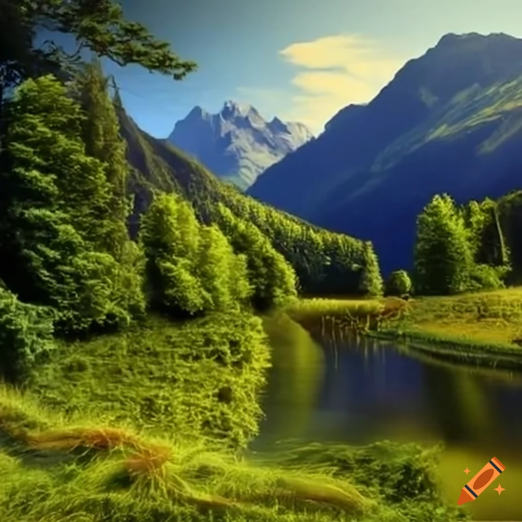 Fresh landscapes on Craiyon