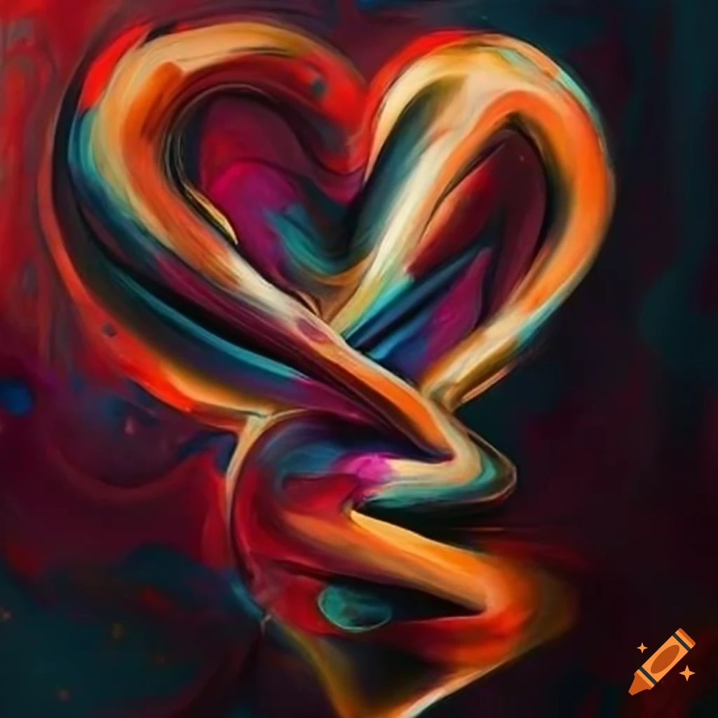 Abstract art representing love on Craiyon