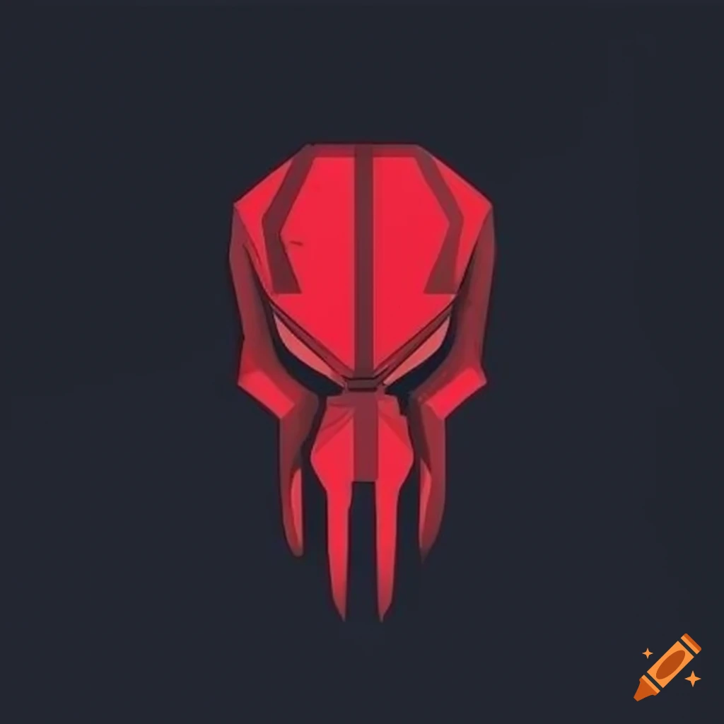 Optisches Predator Logo Alien Predator Face With Mask Logo Design