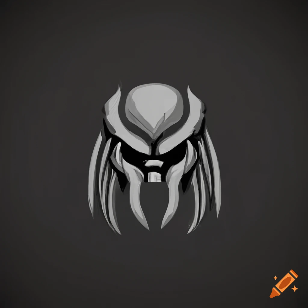 Yautja predator warrior logo for esports team on Craiyon