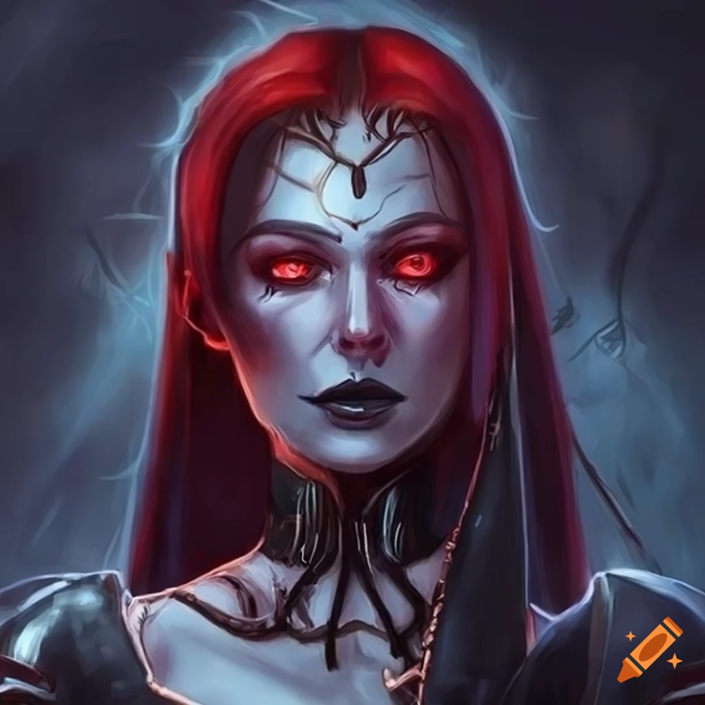 Illustration of a night sister from dathomir on Craiyon