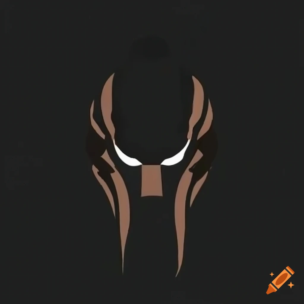 Sleek and modern logo of the yautja predator