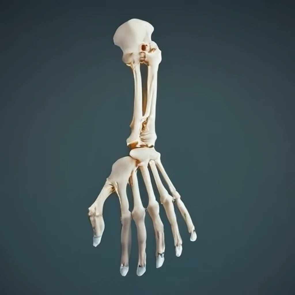 Plastic skeleton arm decoration