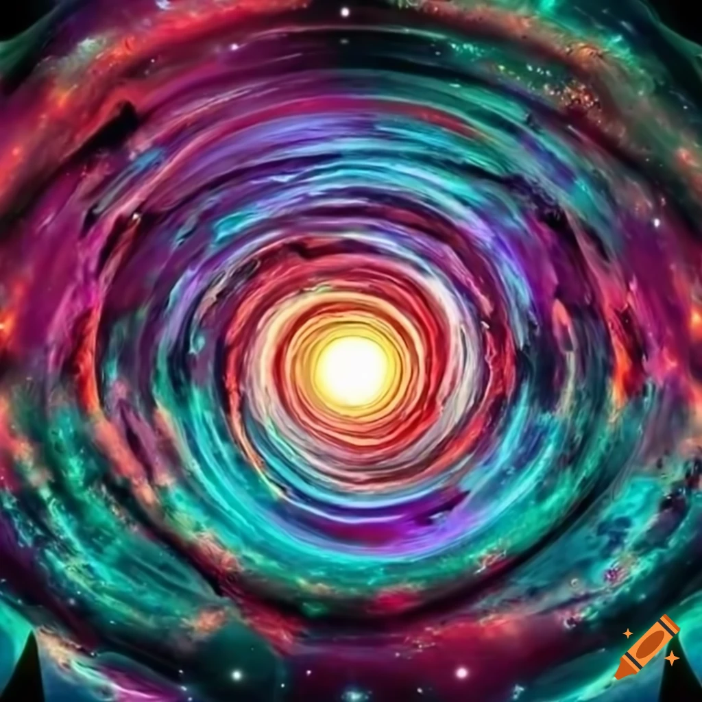Surreal artwork depicting cosmic chaos on Craiyon