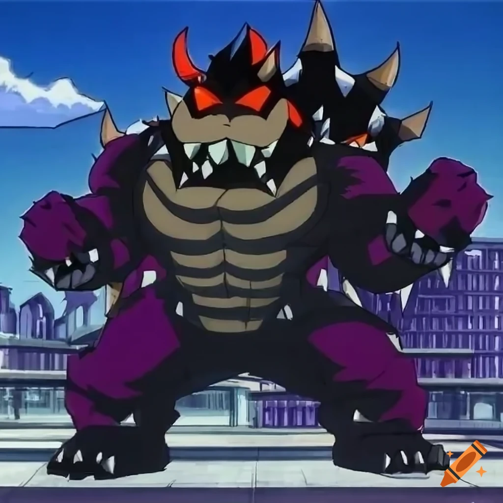 Dark and powerful anime dark bowser