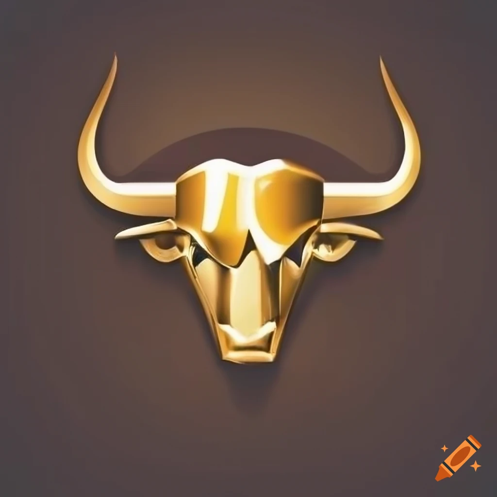 Golden Bull logo design on Craiyon