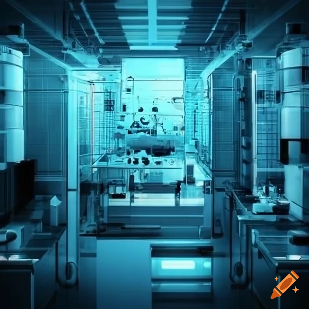 Hd photo realistic image of a technology lab on Craiyon