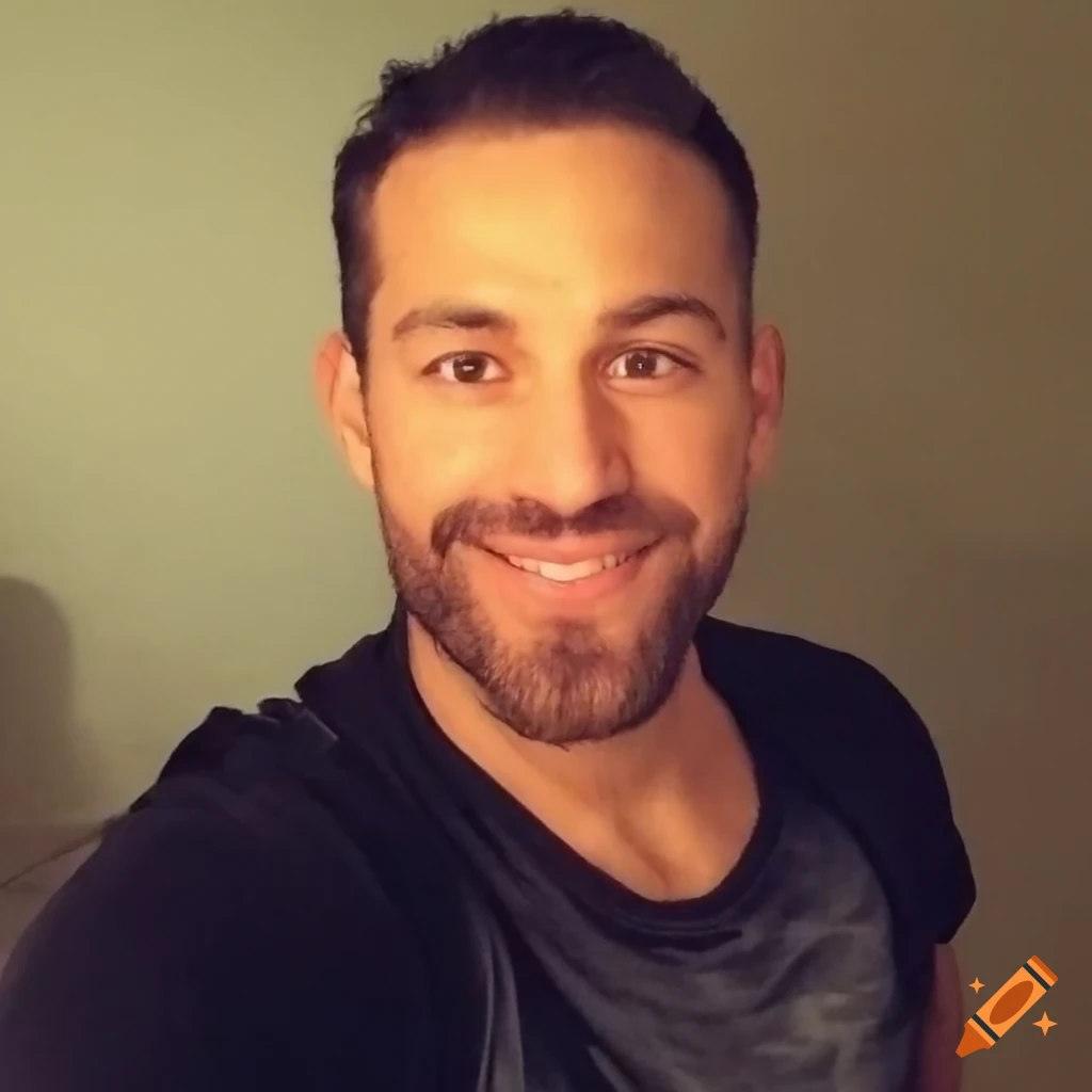 Casual selfie of a confident man on Craiyon