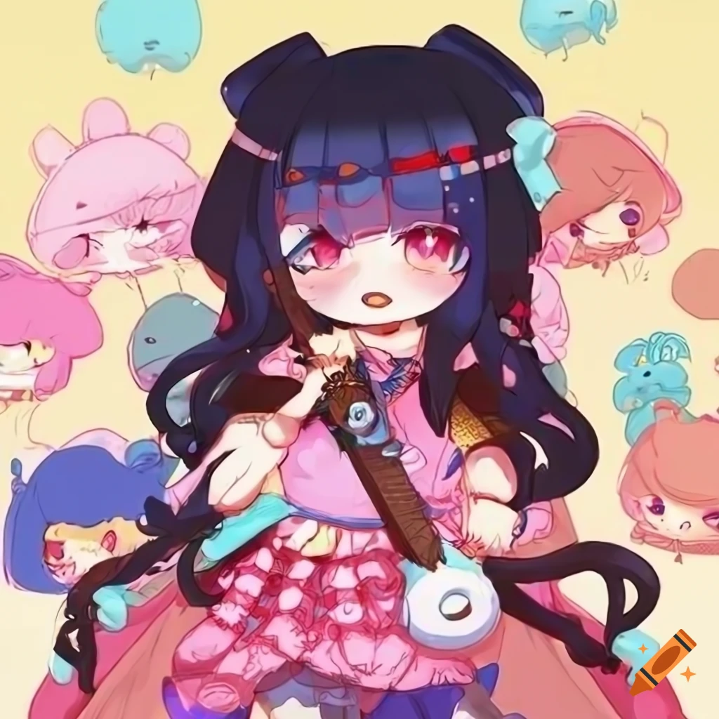 Sanrio musician character on Craiyon