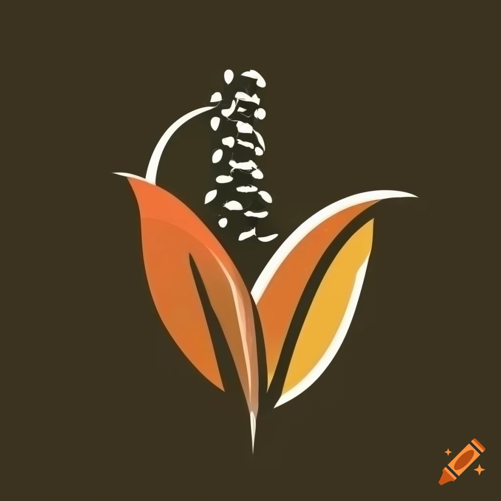 Flat crops logo design