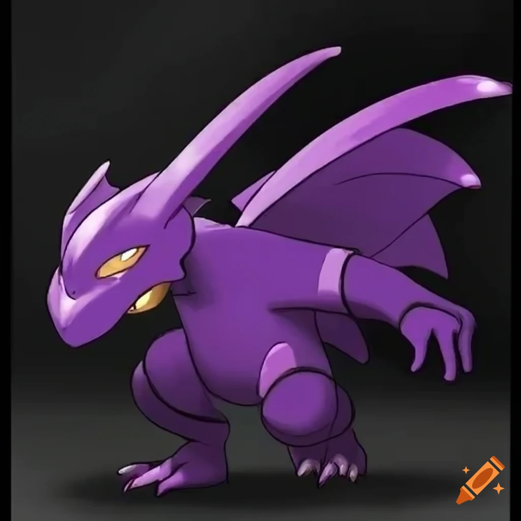 Small purple dragon type pokemon on Craiyon