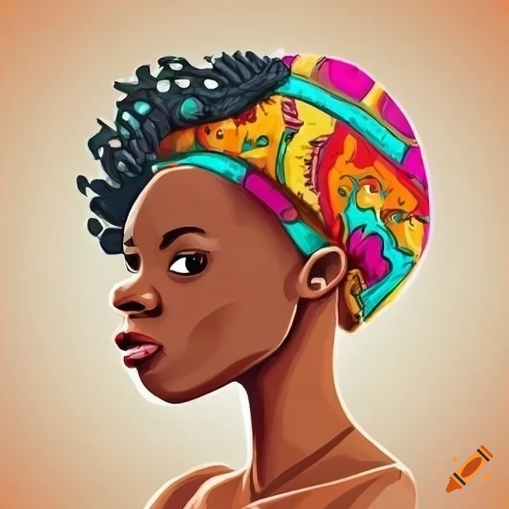 Innovative african cartoon artwork on Craiyon
