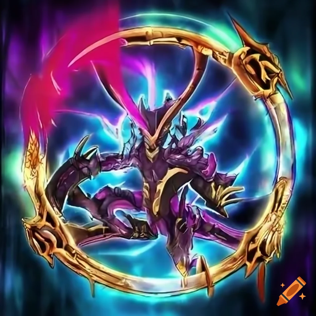 Anime wallpaper featuring a dimensional dragon on Craiyon